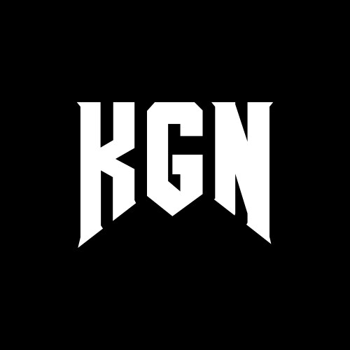Kgn logo letter design Royalty Free Vector Image