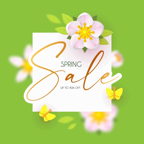 3d sale label with percent concept cartoon style Vector Image