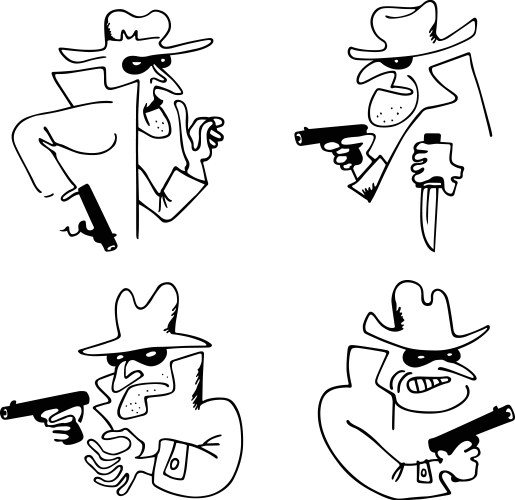Murder cartoon Vector Images & Graphics for Commercial Use | VectorStock