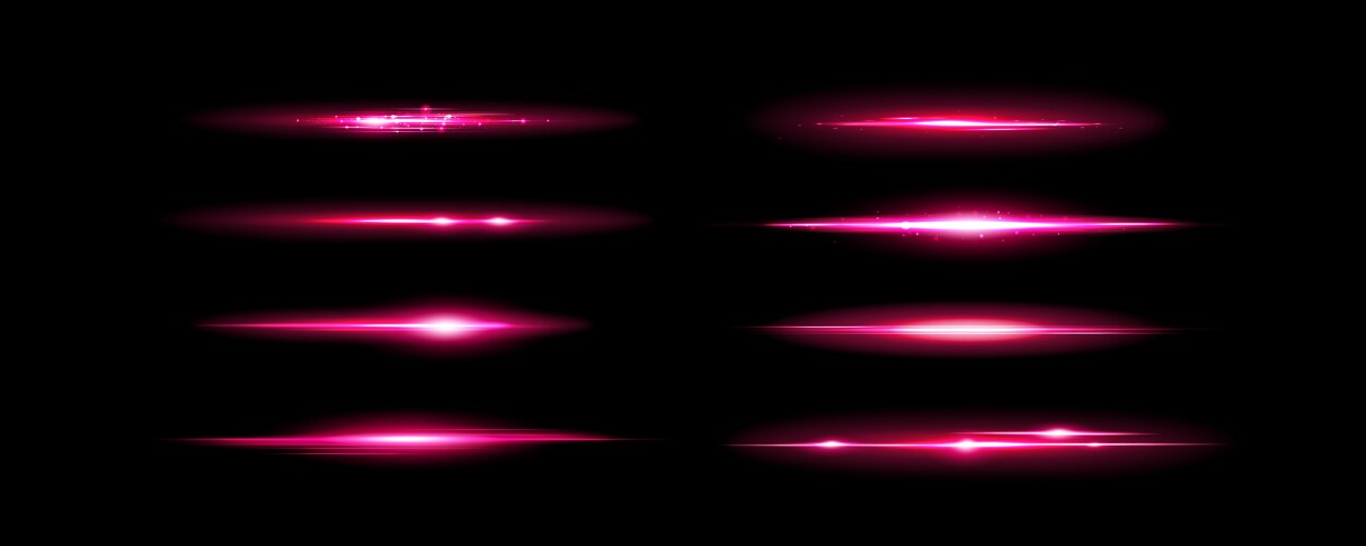 Pink light flare effect with magic lens sparkle Vector Image