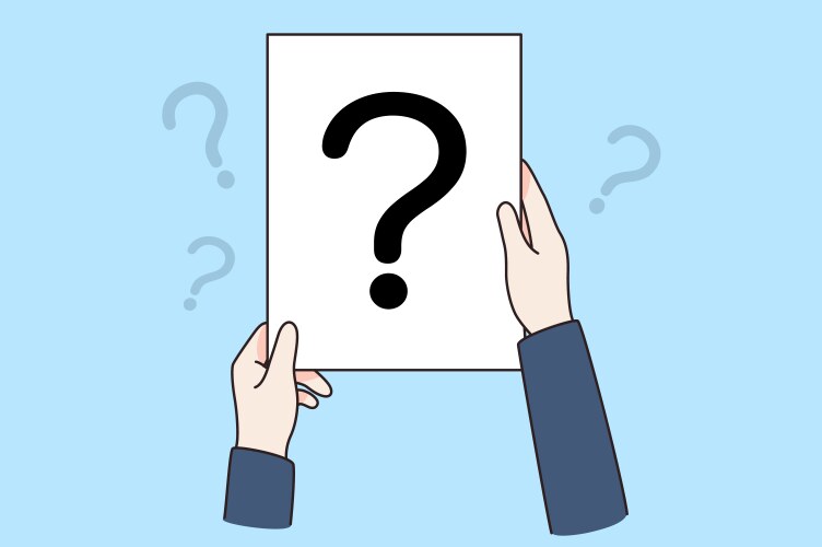 Simple flat of question dilemma Royalty Free Vector Image