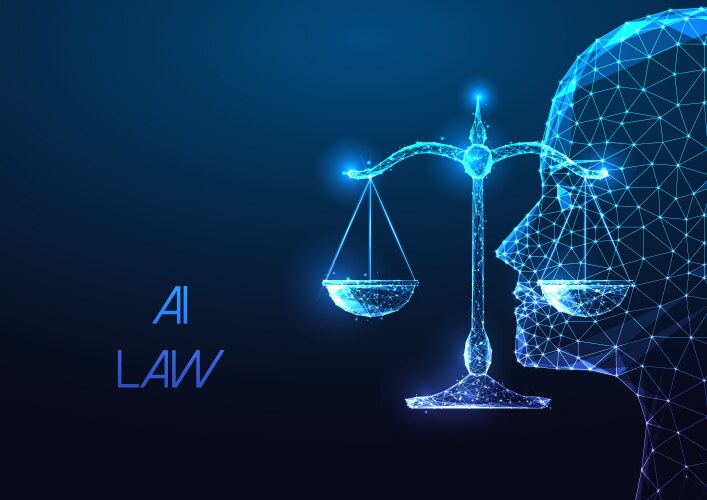 Artificial intelligence technical background Vector Image