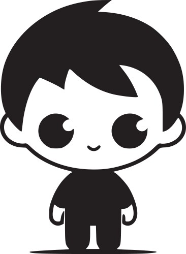 Boy Black and White Cartoon Vector Images (over 170,000)