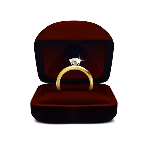 Object ring box Royalty Free Vector Image - VectorStock