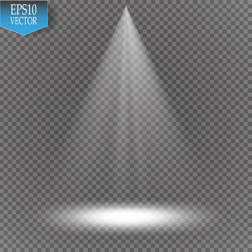 Spotlight on transparent background eps10 Vector Image