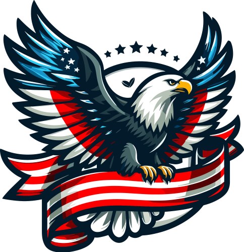 American eagle design with bald eagle like that Vector Image