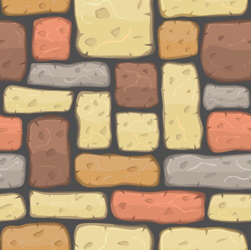 Seamless cartoon stone texture Royalty Free Vector Image