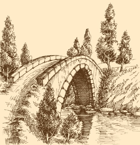 Arch Bridge Sketches Vector Images (over 220)