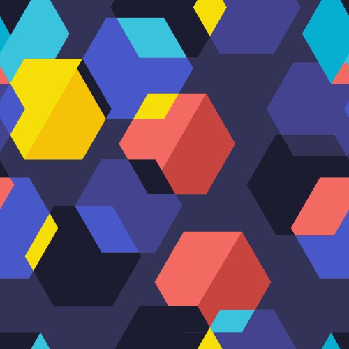 Multi coloured seamless pattern background Vector Image