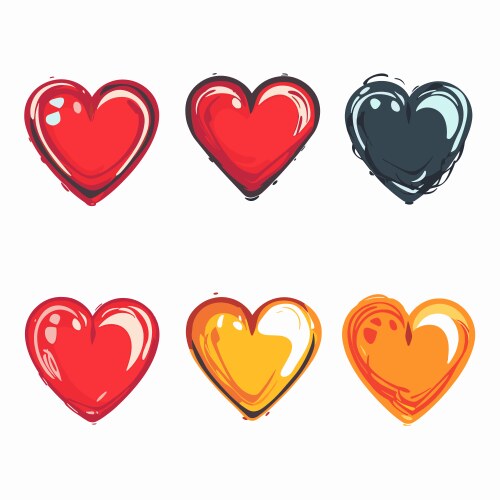 Different Hearts Vector Images (over 15,000)