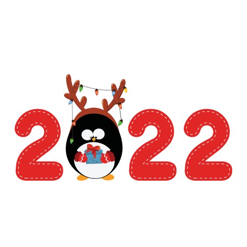 New Year Happy Penguin Vector Images (over 4,600)