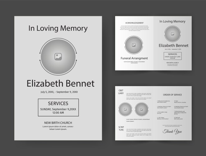 Funeral card with gothic medieval cross and roses Vector Image