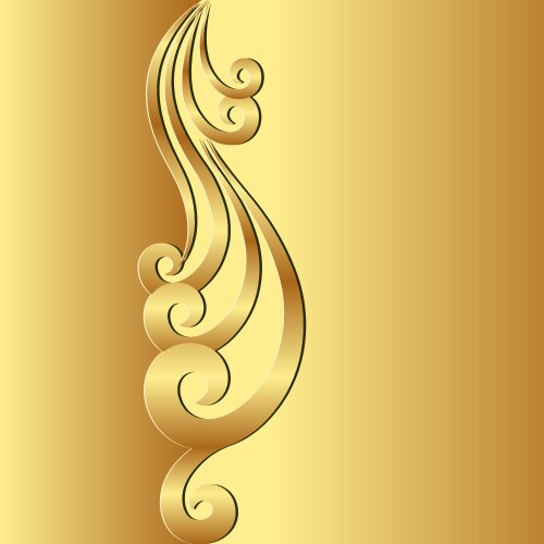 Vintage gold strip frame Royalty Free Vector Image