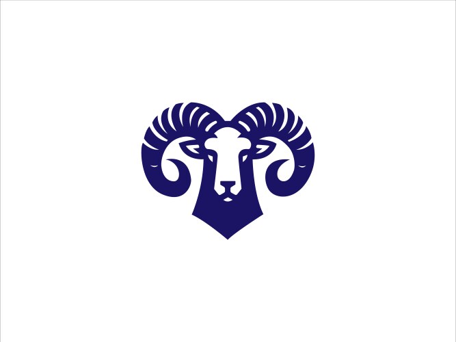 Ram logo design Royalty Free Vector Image - VectorStock