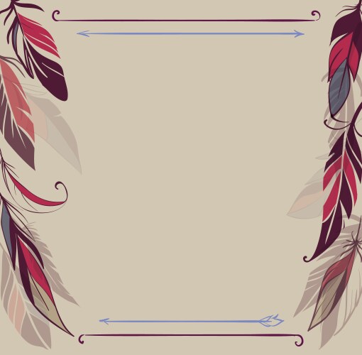 Background with feathers Royalty Free Vector Image