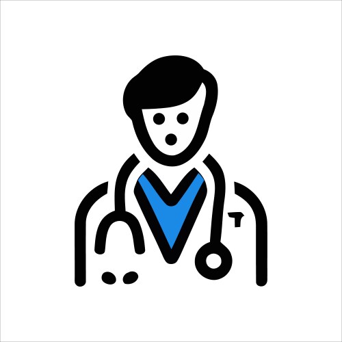 Clean medical logo Royalty Free Vector Image - VectorStock