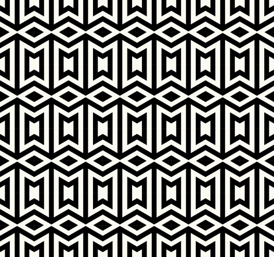 Monochrome hexagonal triangle pattern design Vector Image