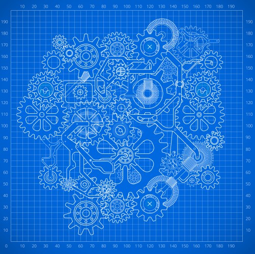 Two steampunk clocks with gears Royalty Free Vector Image
