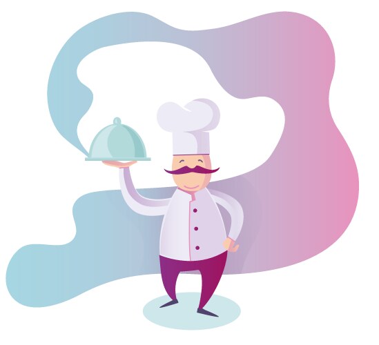 Funny chef Royalty Free Vector Image - VectorStock