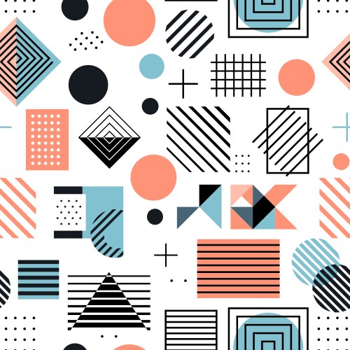 Geometry seamless pattern background Royalty Free Vector