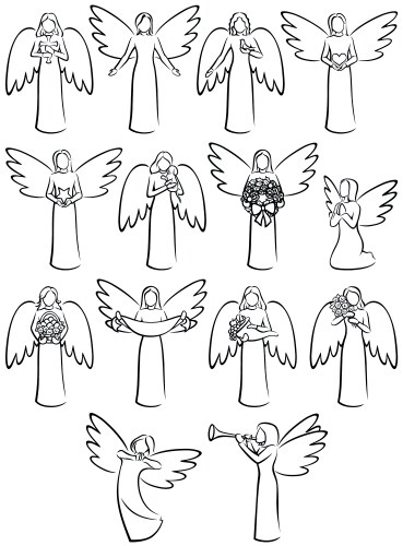 Praying hands symbols Royalty Free Vector Image