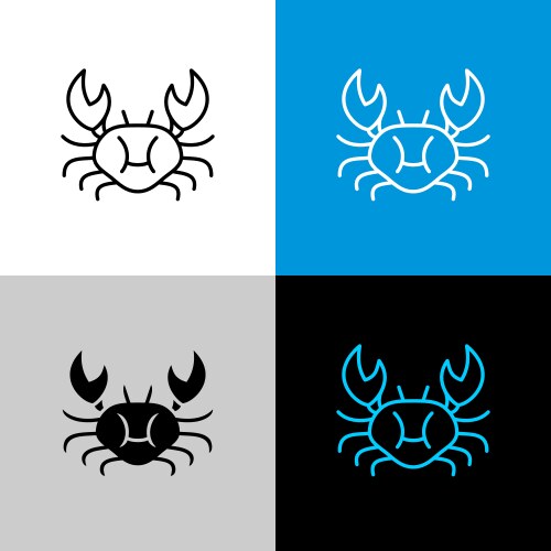 Blue Crab Silhouette Vector Images (over 980)