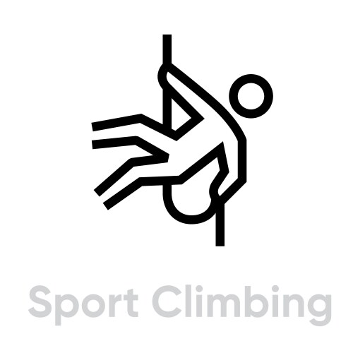 Man climbing silhouette isolated Royalty Free Vector Image