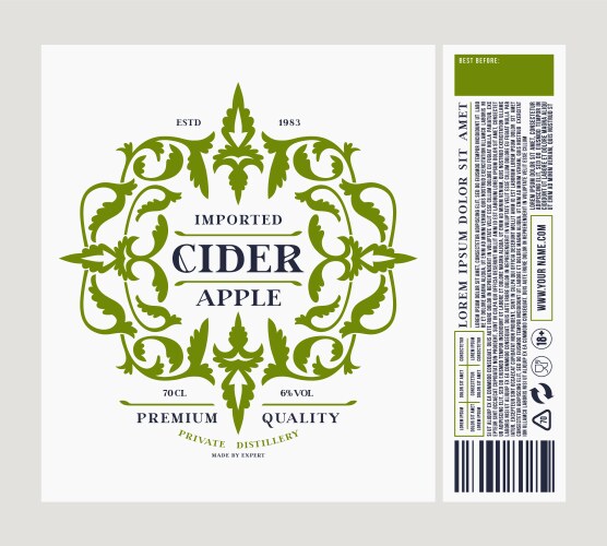 Apple shot with arrow label template Royalty Free Vector