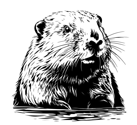 Beaver Silhouettes Vector Images (over 1,100)