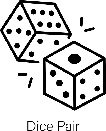 Dice Outline Vector Images (over 7,500)