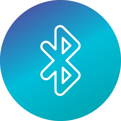 Bluetooth glow icon Royalty Free Vector Image - VectorStock