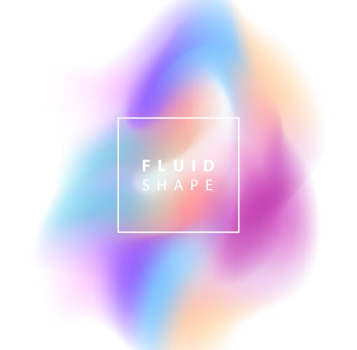 Fluid color gradient abstract background trendy Vector Image
