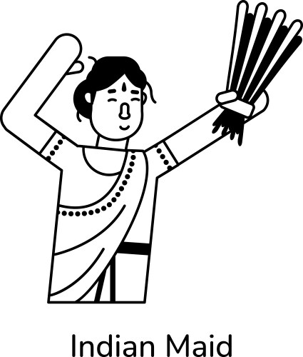 Indian labour Royalty Free Vector Image - VectorStock