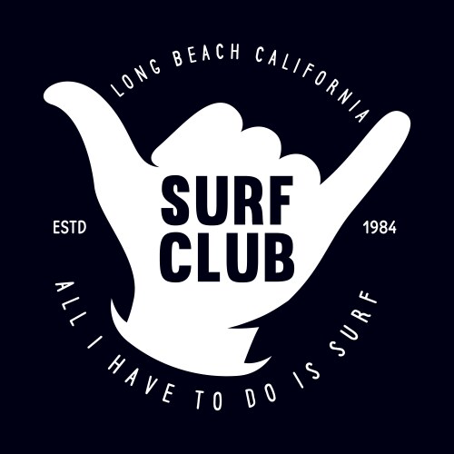 Vintage surfing emblems for web design or print Vector Image