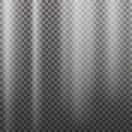 White rays light on transparent background Vector Image