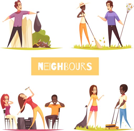 Neighbors design concept Royalty Free Vector Image
