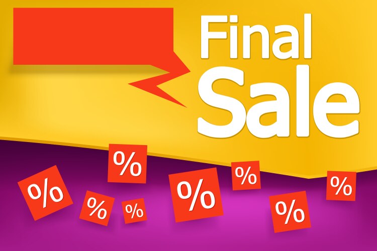 Special offer banner mega sale off store poster Vector Image