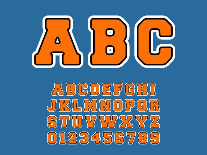 Colorful letters of the alphabet Royalty Free Vector Image