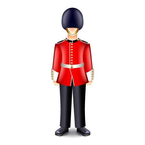 Queens guard Royalty Free Vector Image - VectorStock