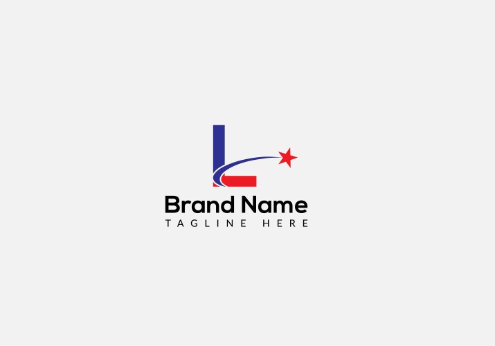 Star logo on letter s template Royalty Free Vector Image