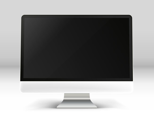 Modern computer monitor Royalty Free Vector Image