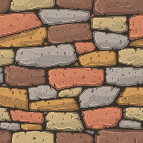 Seamless cartoon stone texture Royalty Free Vector Image