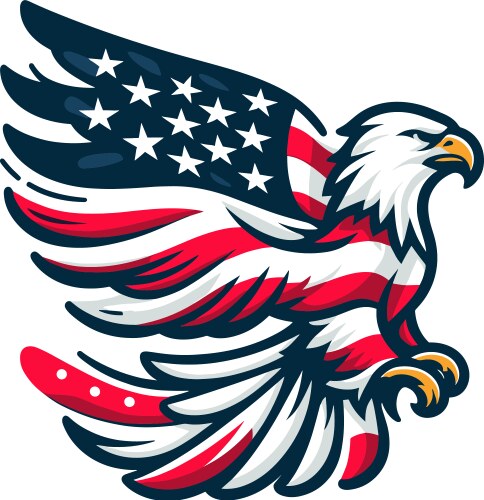 American eagle design with bald eagle like that Vector Image