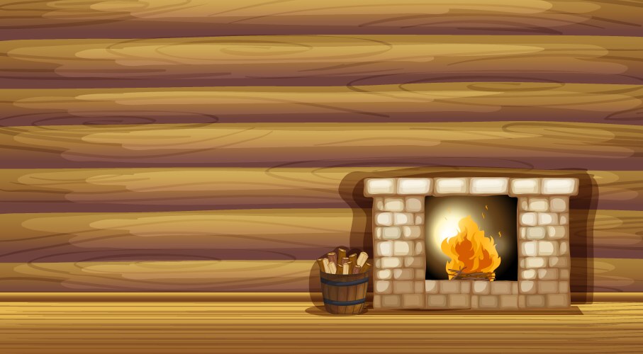 Fireplace Royalty Free Vector Image - VectorStock