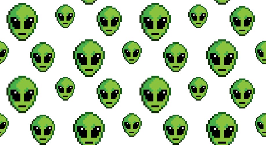 8 bit pixel green snake Royalty Free Vector Image