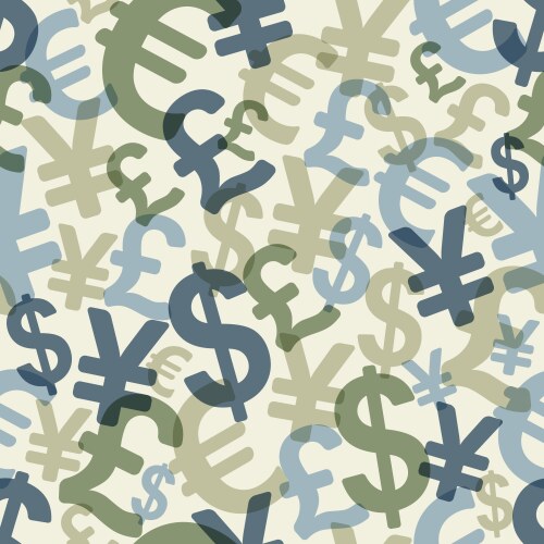 Abstract seamless pattern with money Royalty Free Vector