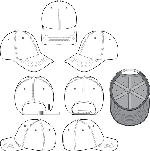 Fashion Flat Technical Drawing Template Vector Images (over 10,000)