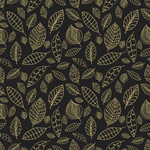 Luxury golden seamless wallpaper pattern Vector Image