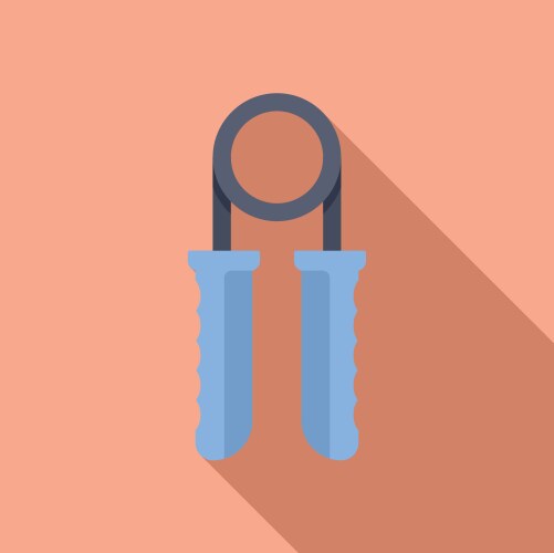 Hand grip exerciser improving arm muscles Vector Image