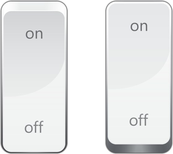 Icon on off switch Royalty Free Vector Image - VectorStock